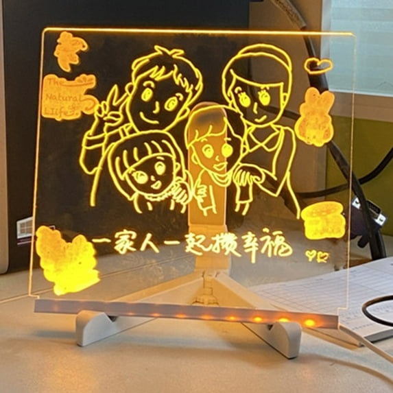 Portable Led Note Board with Colors 11.8x7.8 Inch Led Drawing Board ...