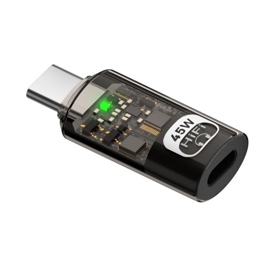 Portable Lightnings Female To USB C Male Adapter Connectors With Heat ...
