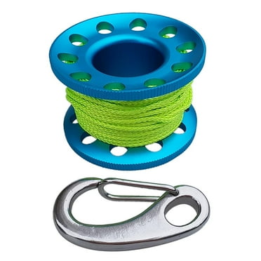 Metal Finger Spool Dive Reel & Line, Clip Scuba Diving Wreck Cave ...