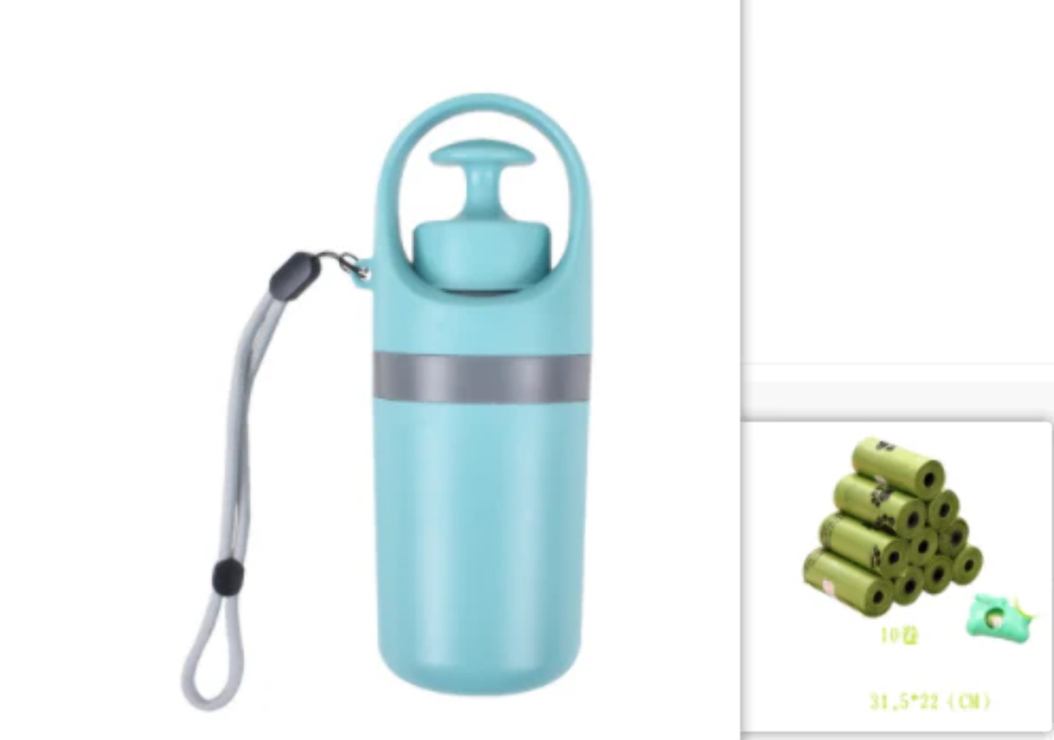 Portable Lightweight Dog Pooper Scooper With Built-in Poop Bag ...