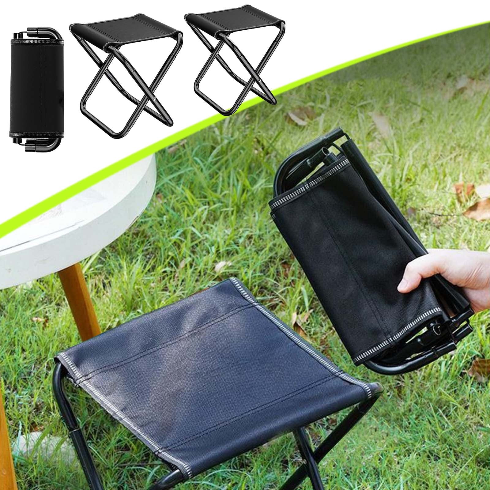 Portable Lightweight Folding Stool | Aluminum Alloy Frame & Waterproof ...