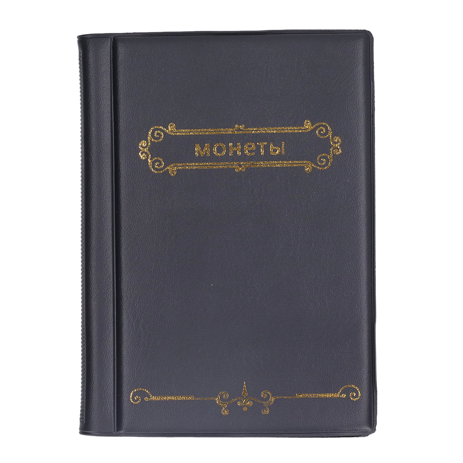 Portable Lightweight PVC Coin Collection Album for Collectors Black ...