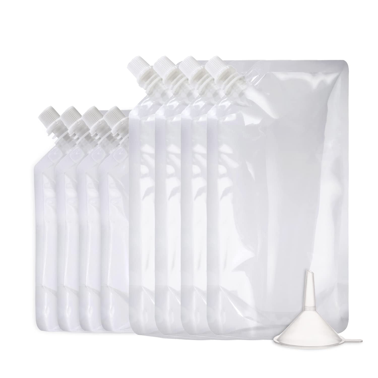 Portable Liquor Pouches for Adults, Reusable Plastic Flasks with ...