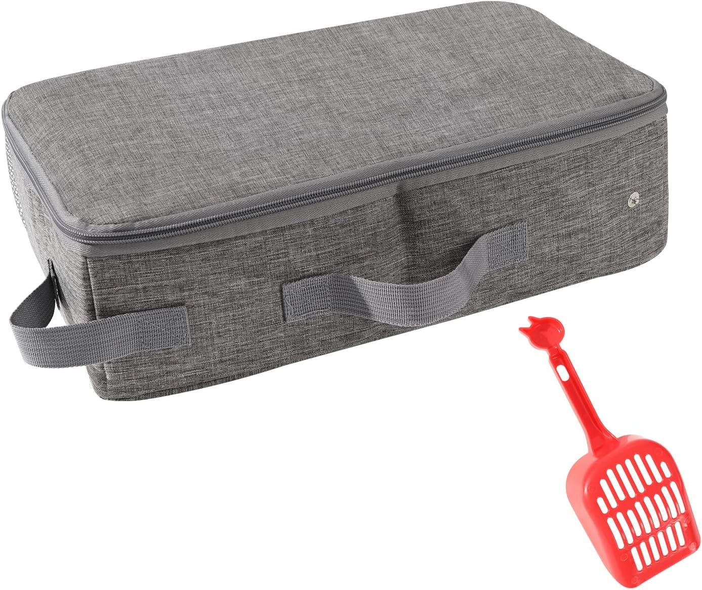 Portable Litter Box with Lid, Waterproof, Collapsible Cat Litter Box ...