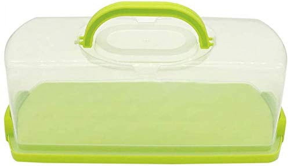 Walmart Portable Loaf Cake Container, Bread Box with Handle, 13inch ...