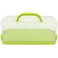 Walmart Portable Loaf Cake Container, Bread Box with Handle, 13inch ...