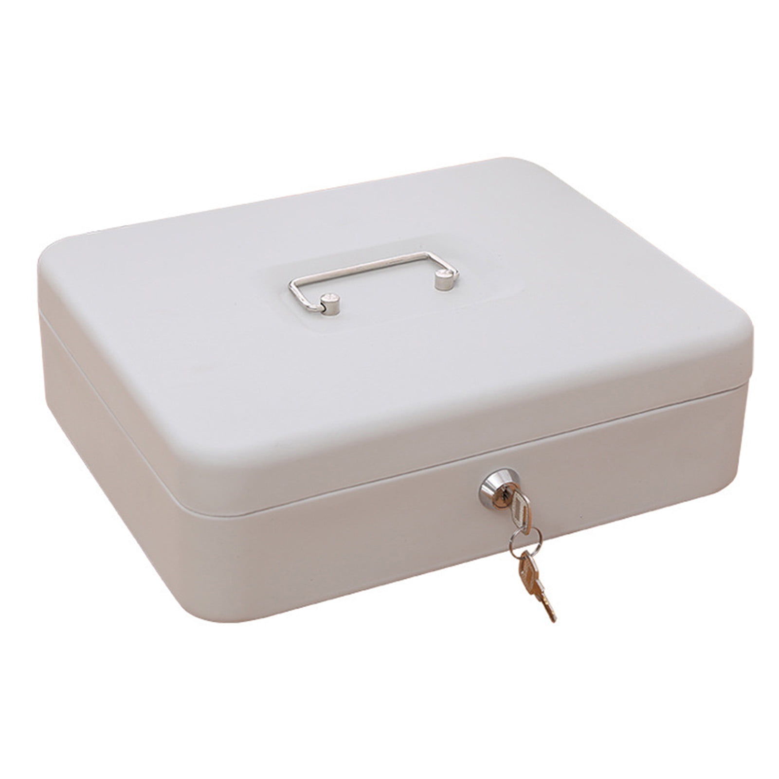 Portable Lockable Cash Box with Multiple Compartments - Large Size ...