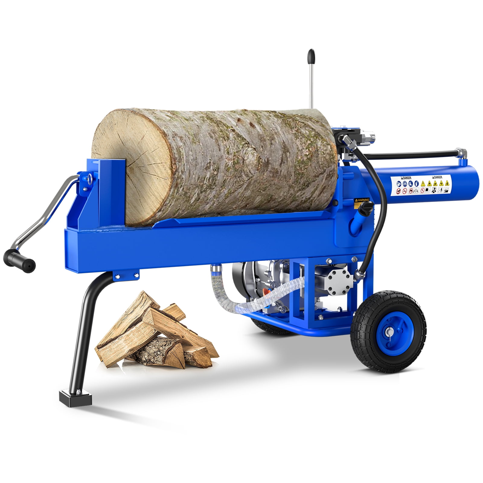 Portable Log Splitter, Log Splitter for firewood with Auto Return, Gas ...
