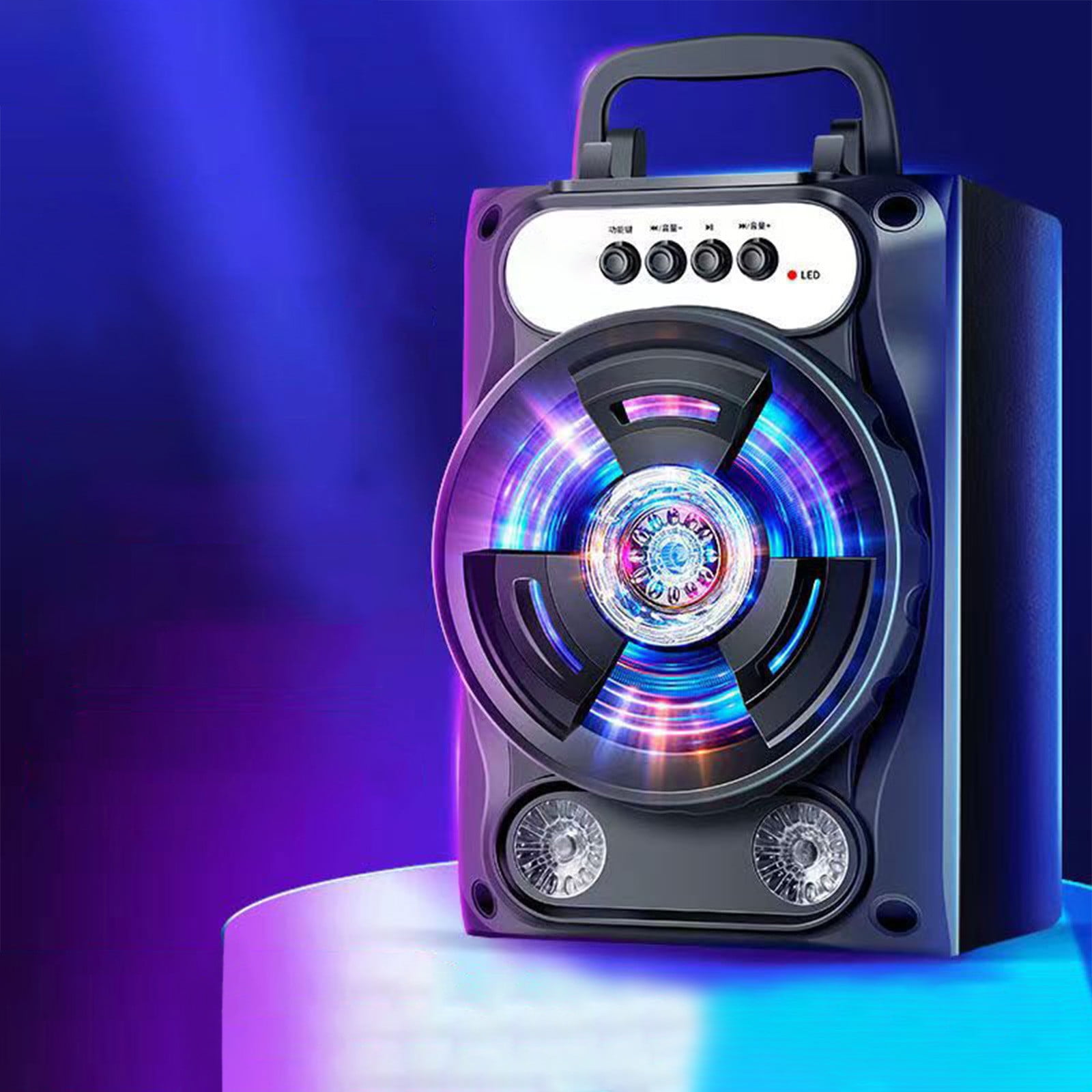 Portable Loud Bluetooth Speakers with Subwoofer,Peak Powerful Large ...