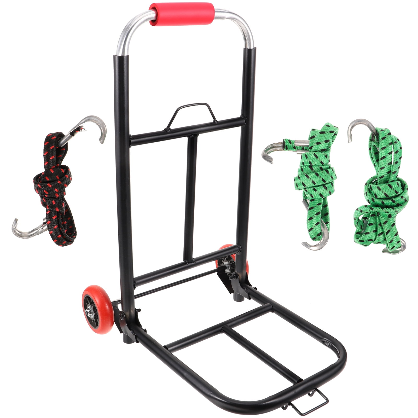 Portable Luggage Folding Dolly Cart with Wheels Shopping Trolley ...
