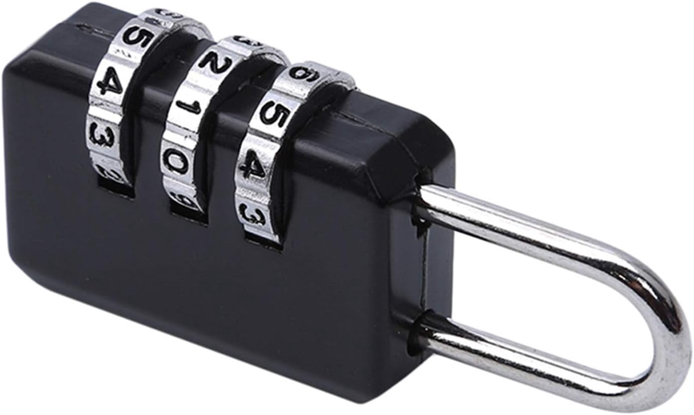 Portable Luggage Locks 3 Digit Combination Padlocks Number Code Locks ...