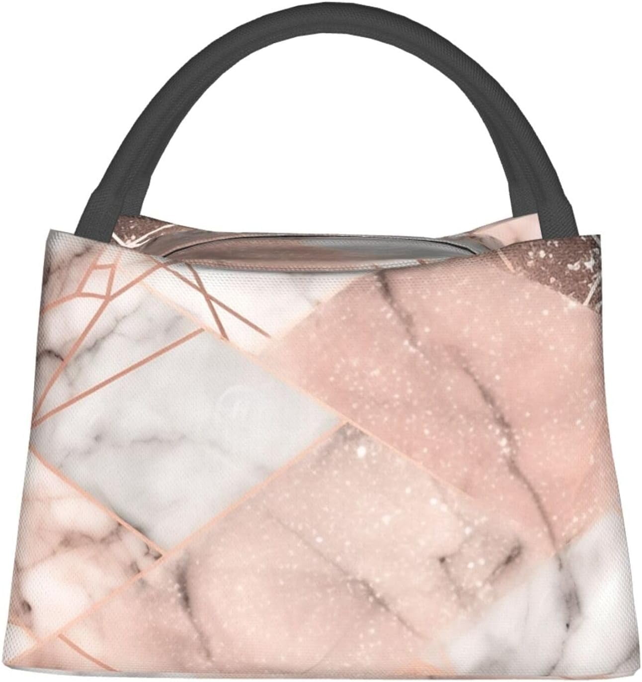 Portable Lunch Bag insulation Lunch Box insulation bag with Handle Rose ...