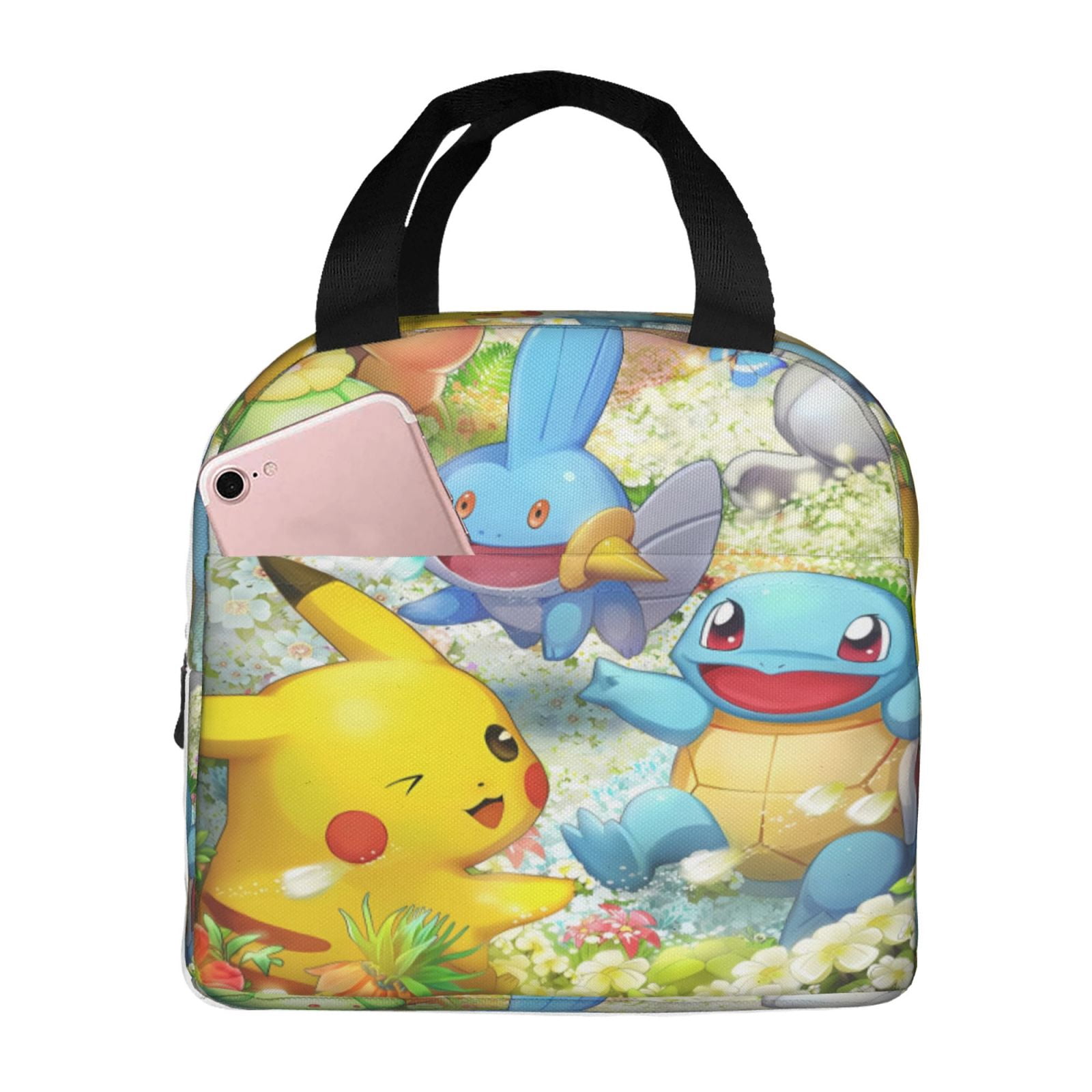 Portable Lunch Bags Pokemon_Pika Insulated Lunch Box For Unisex Adults ...