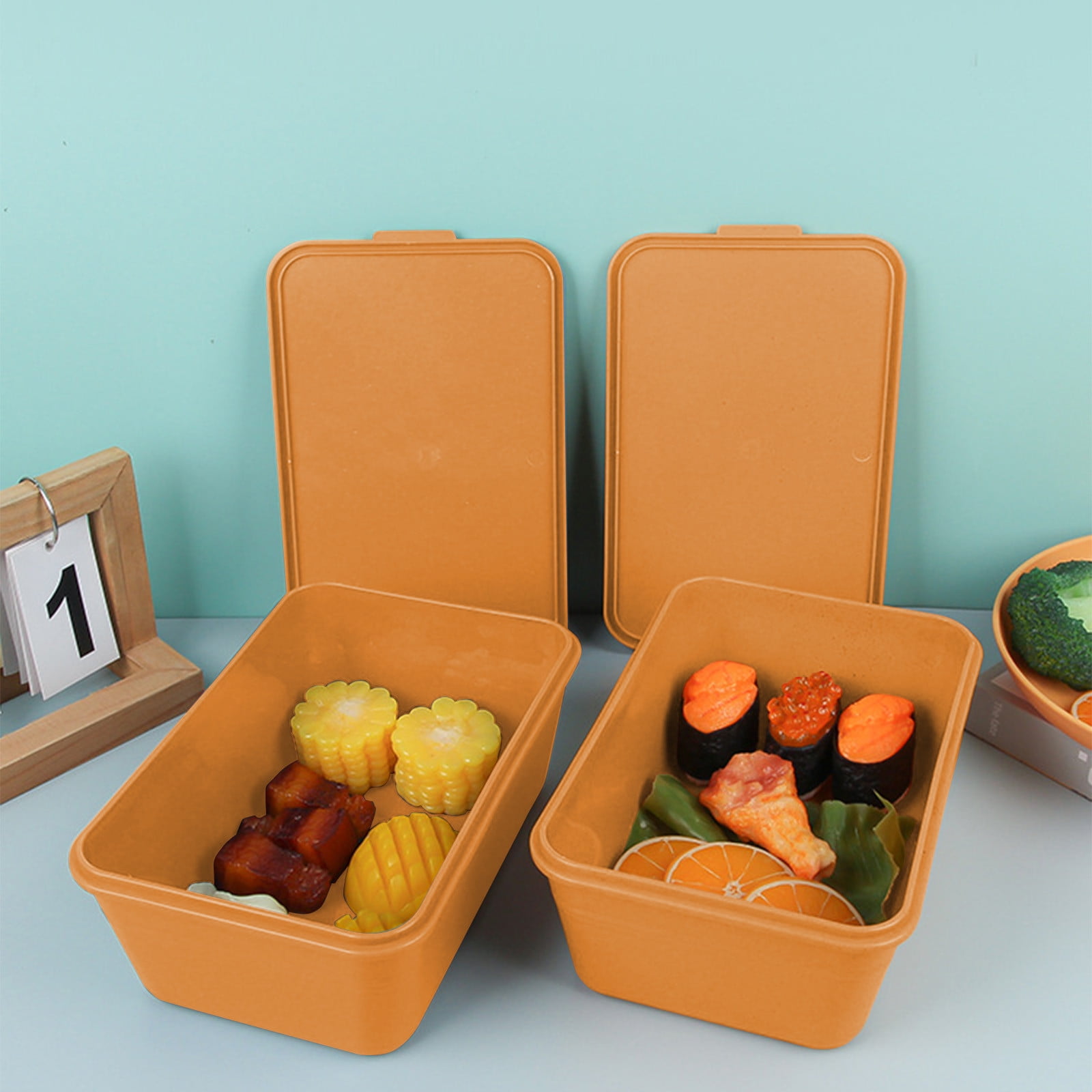 Portable Lunch Box Food Storage, Leakproof Food Prep Container ...