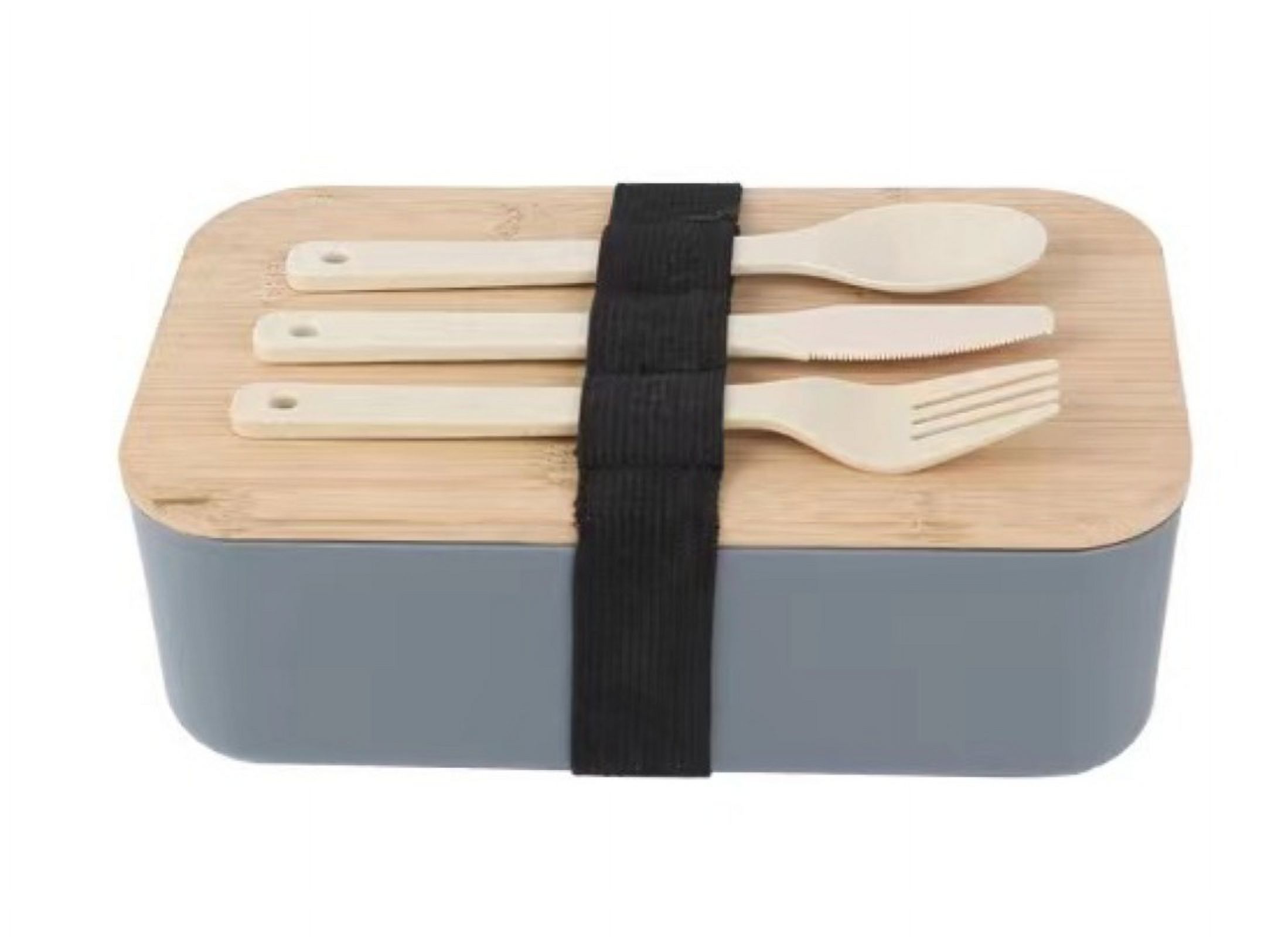 Portable Lunch Box Microwave Bamboo Wood Cover Lunch Insulation Box ...