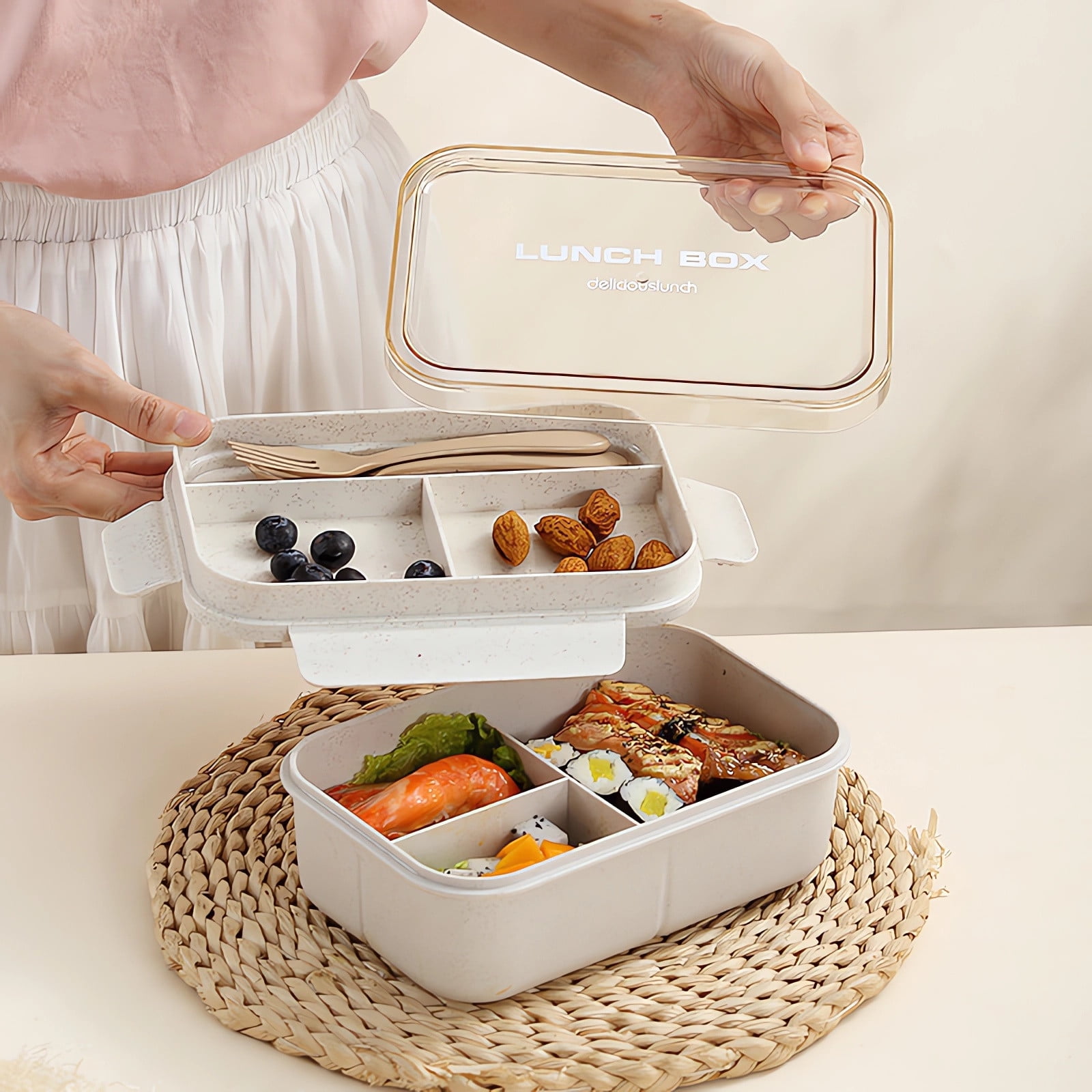 Portable Lunch Box,Student Lunch Box,Microwaveable Lunch Container ...