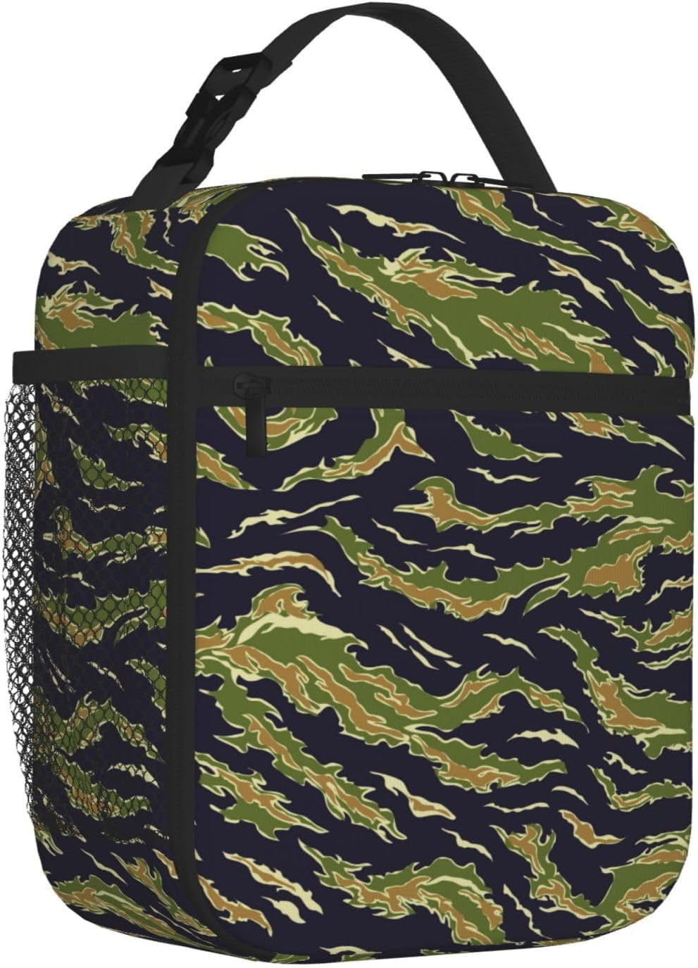 Portable Lunch Tote for Army Green Camouflage Vietnam Tiger Stripe Camo ...