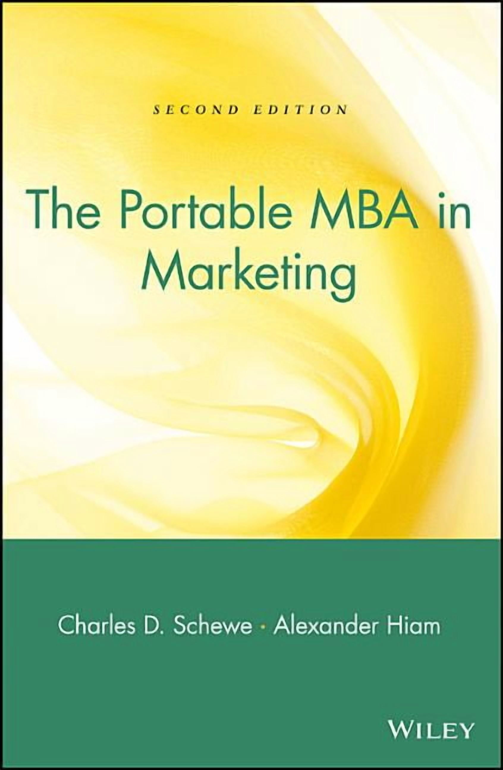 Portable MBA The Portable MBA in Marketing, Book 31, (Hardcover ...