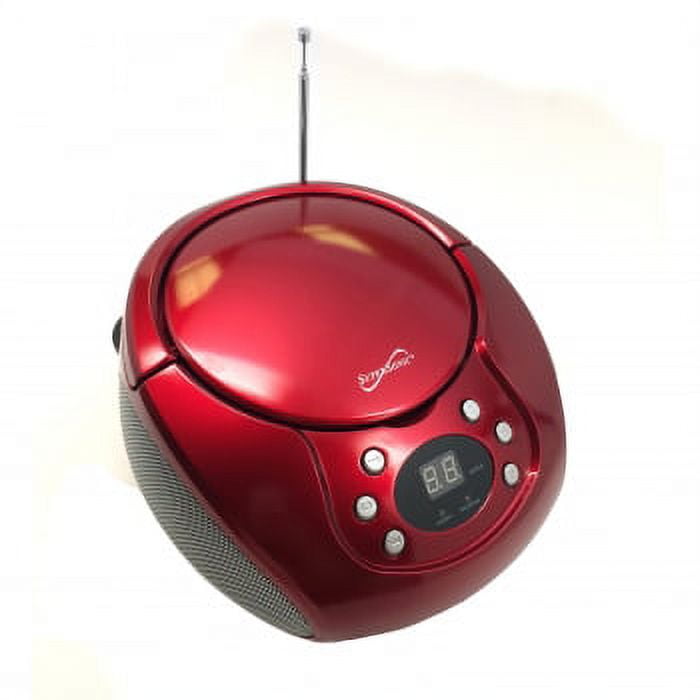 Portable MP3/CD Player, Red - Walmart.com