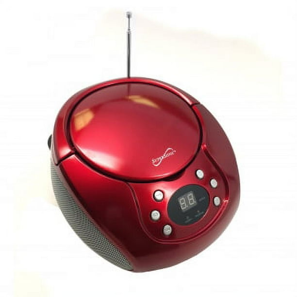 Portable MP3/CD Player, Red - Walmart.com
