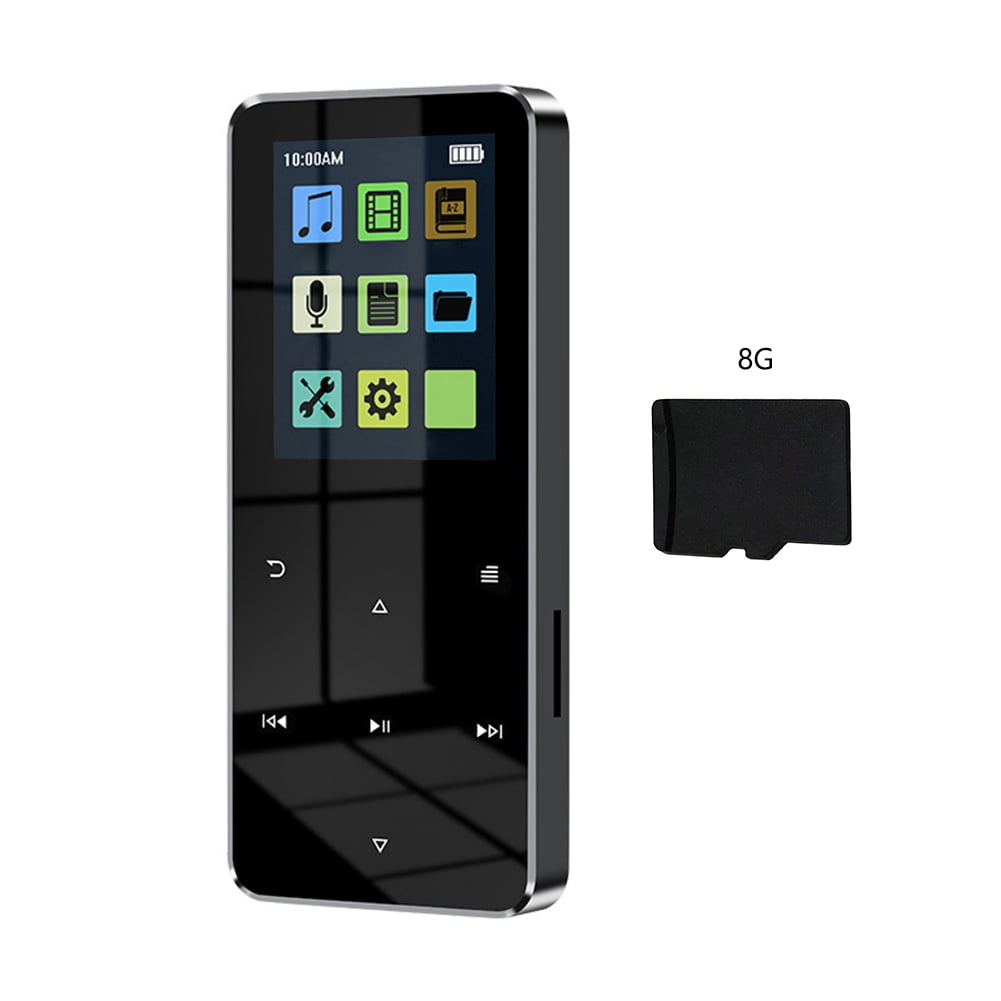 Portable MP3 Player, TFT Touch Bluetooth Walkman, 1.8-Inch Full Touch ...