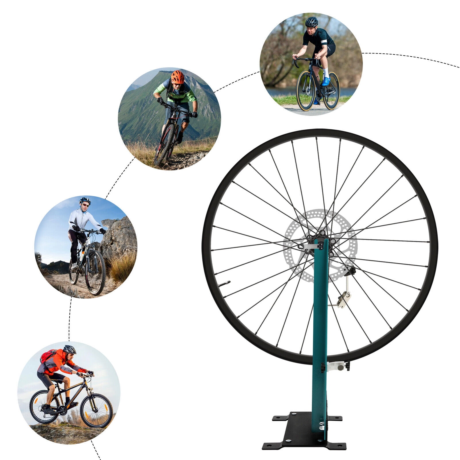 Portable MTB Road Bike Bicycle Wheel Truing Stand Tire Rims Wheel ...