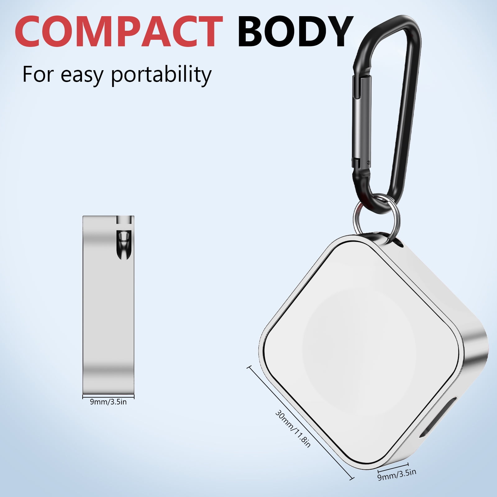 Portable Magnetic Charger - Dual USB-C & Lightning Ports, Wireless Fast ...
