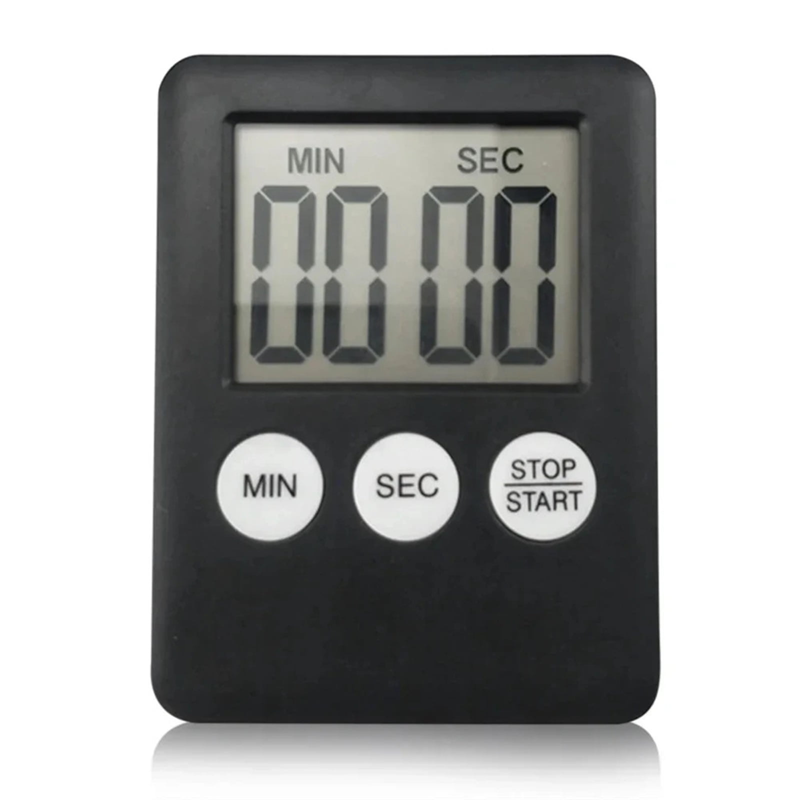 Portable Magnetic Digital Timer Compact Black LCD Countdown Timer with ...