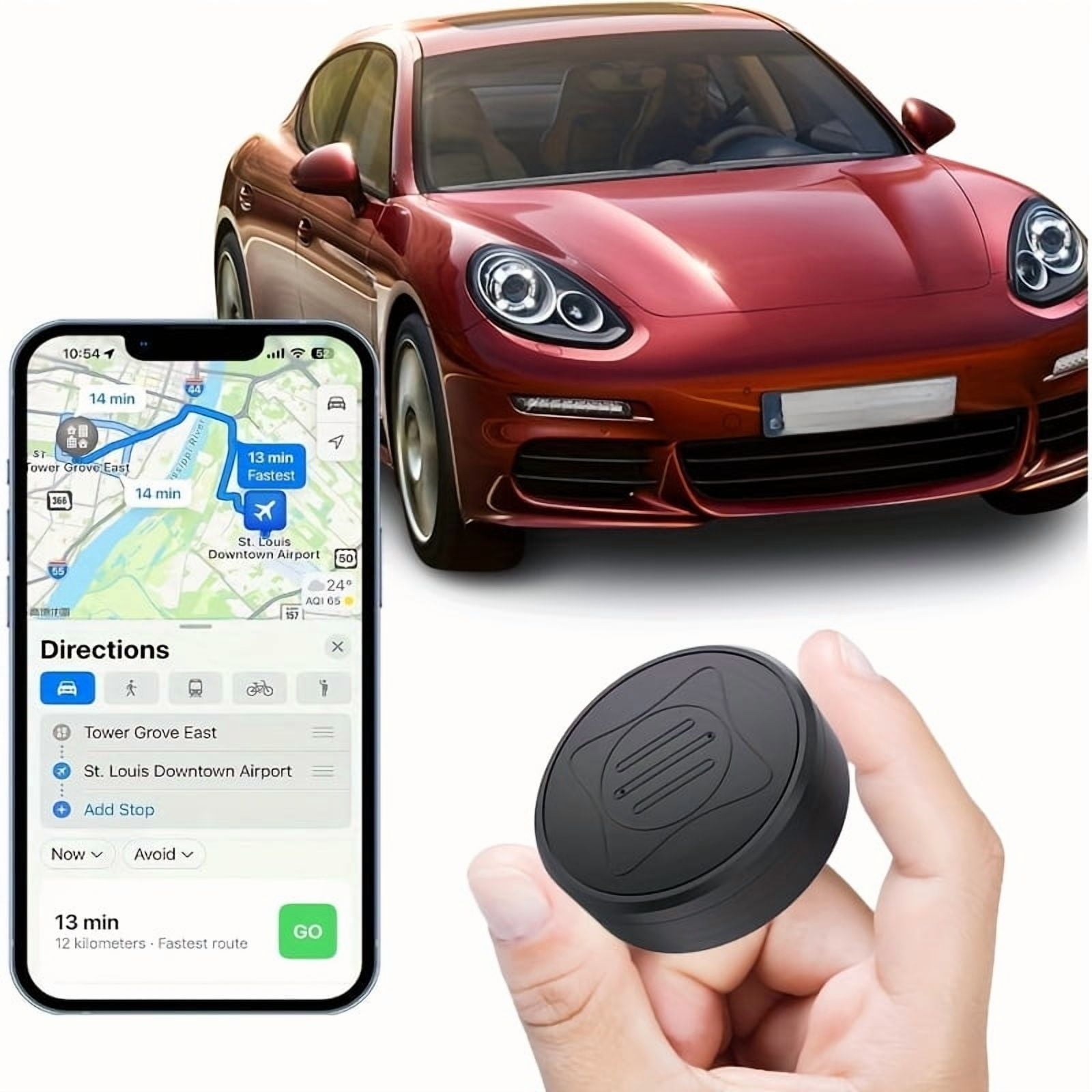 Portable Magnetic GPS Tracker for Vehicles - Real-Time, All-Round ...