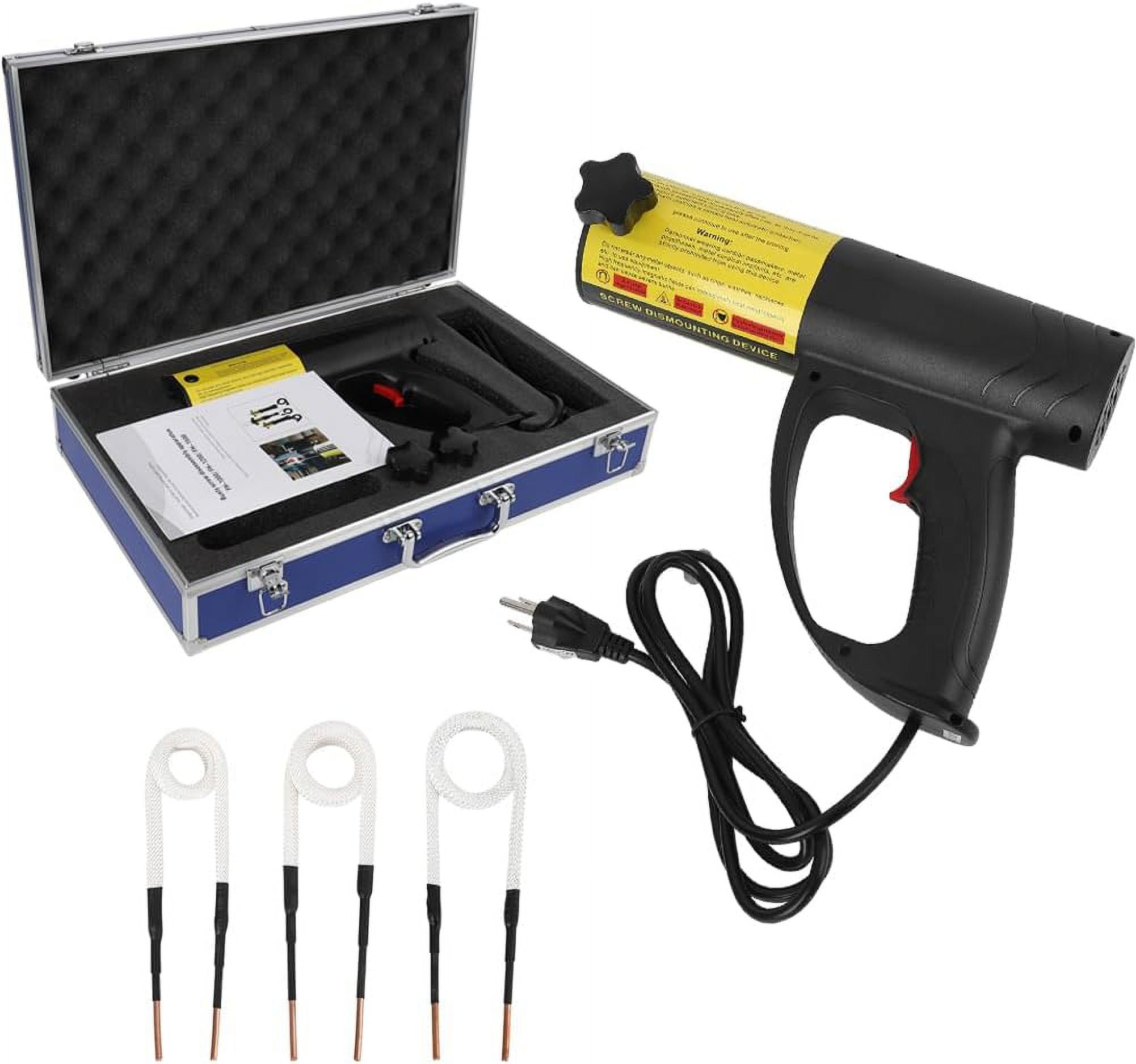 Portable Magnetic Induction Heater, 1500W 3 Coils, Heat Induction Tool ...