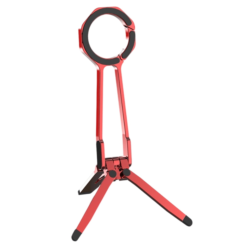 Portable Magnetic Phone Mount Stand Spring Loaded Clip Tripod ...