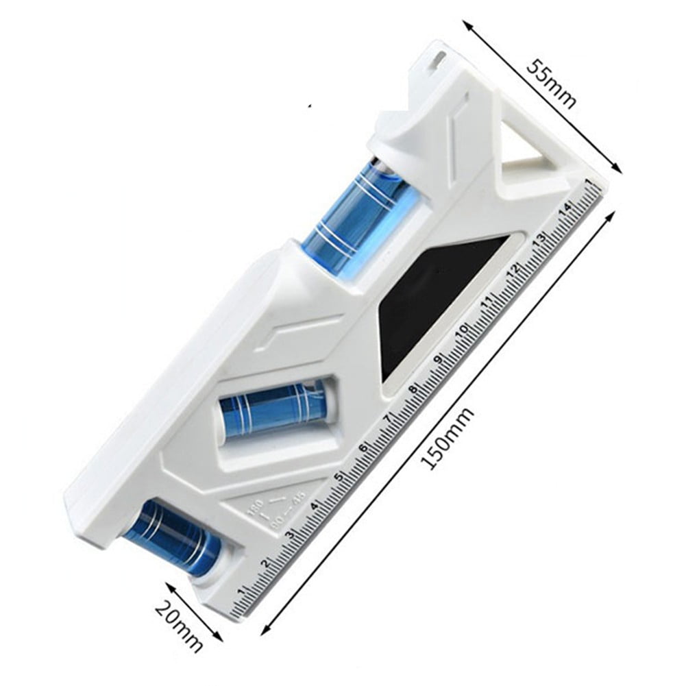 Portable Magnetic Pocket Level Gauge Mini Protractor With Metric Ruler ...