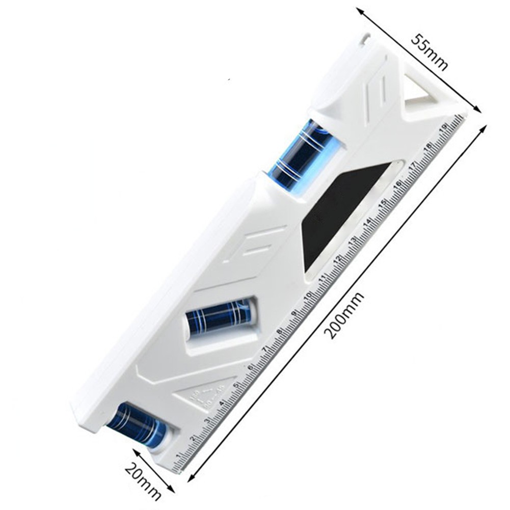 Portable Magnetic Pocket Level Gauge Mini Protractor With Metric Ruler ...