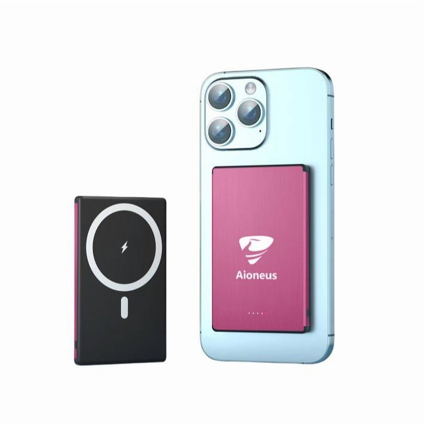 Portable Magnetic Wireless Charger for Phones, Ultra Thin 5000mAh ...