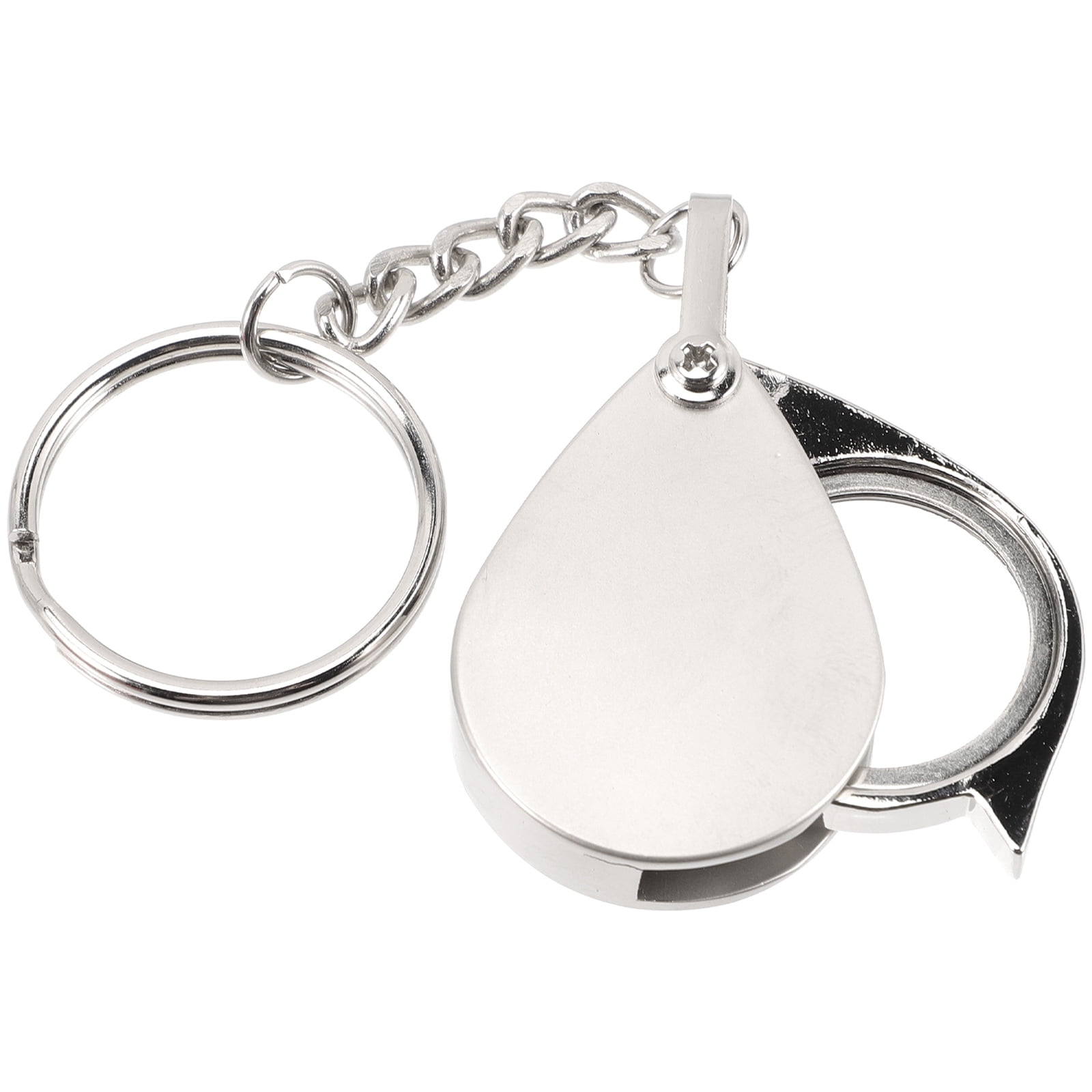 Portable Magnifying Glass Keychain Inspection Magnifier Elder Child ...