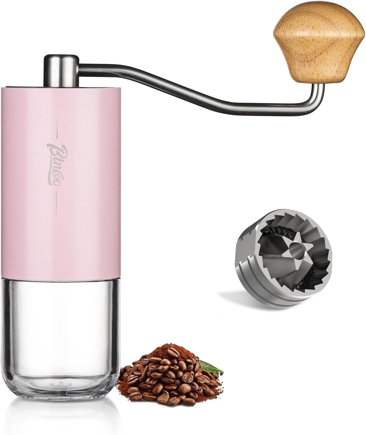 Portable Manual Coffee Bean Grinder - Stainless Steel Conical Burr Hand ...