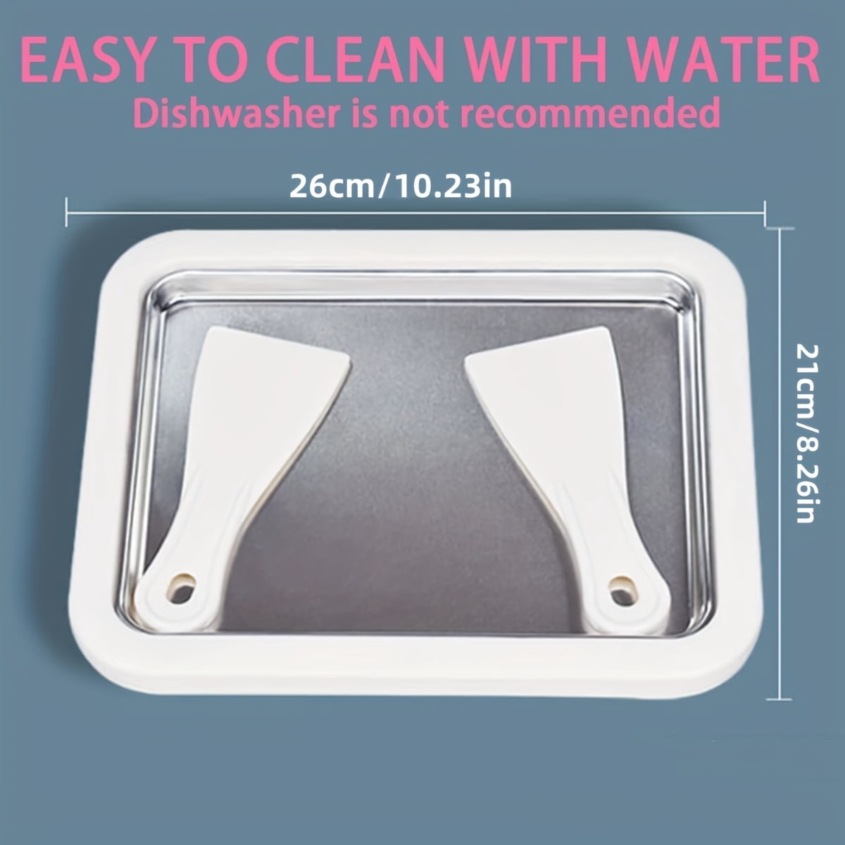 Portable Manual Ice Cream Maker with Stainless Steel Roller 2 Scoops ...