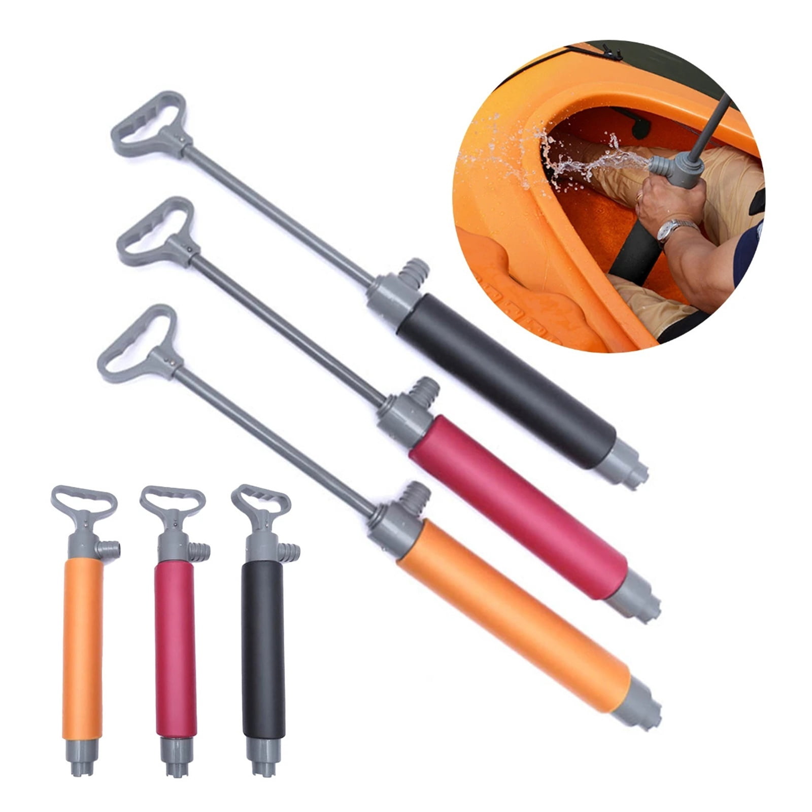 Portable Manual Pump Floating Hand Bilge Pump Canoe Boat Accessories ...
