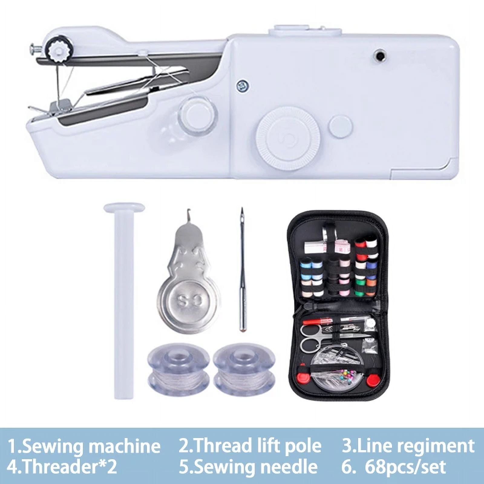 Portable Manual Sewing Machine Handheld Rope-free Electric Quick Build ...