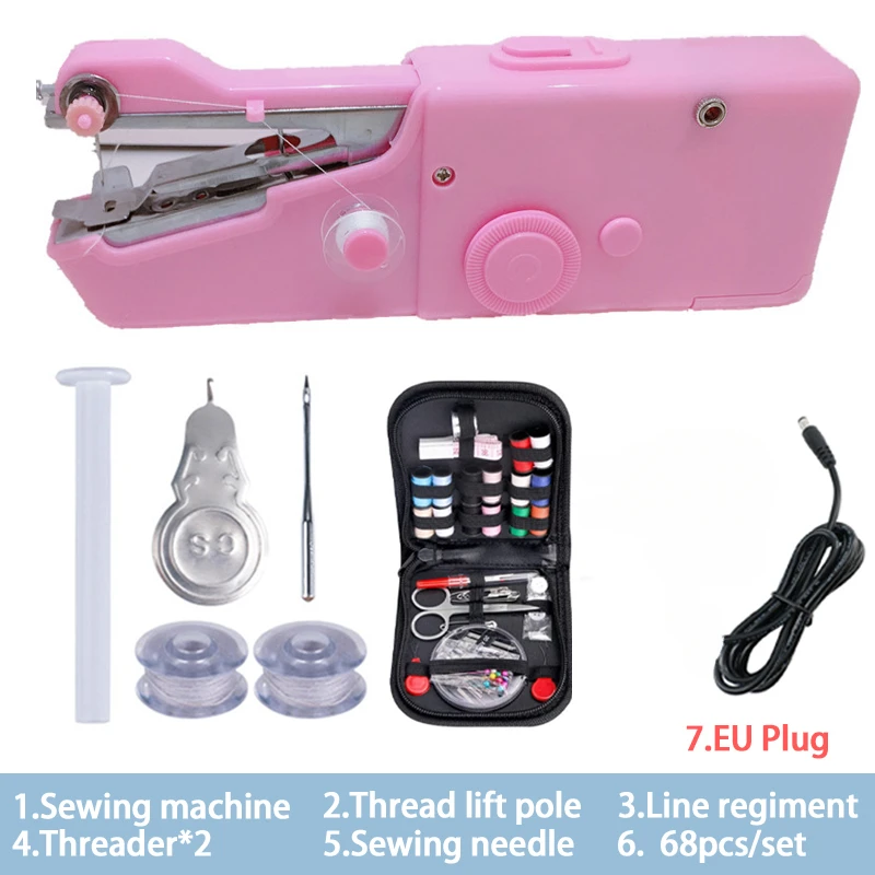 Portable Manual Sewing Machine Handheld Rope-free Electric Quick Build ...