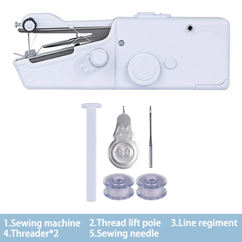 Portable Manual Sewing Machine Handheld Rope-free Electric Quick Build ...