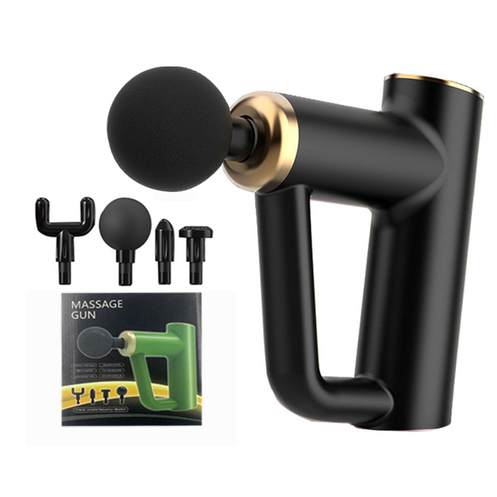 Portable Massage Gun Deep Tissue Muscle Pain Relief Electric Massager ...