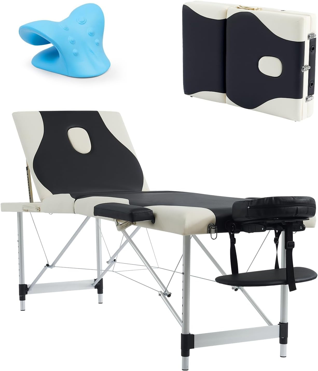 Portable Massage Table,84 Inch Massage Tables Portable with Neck ...