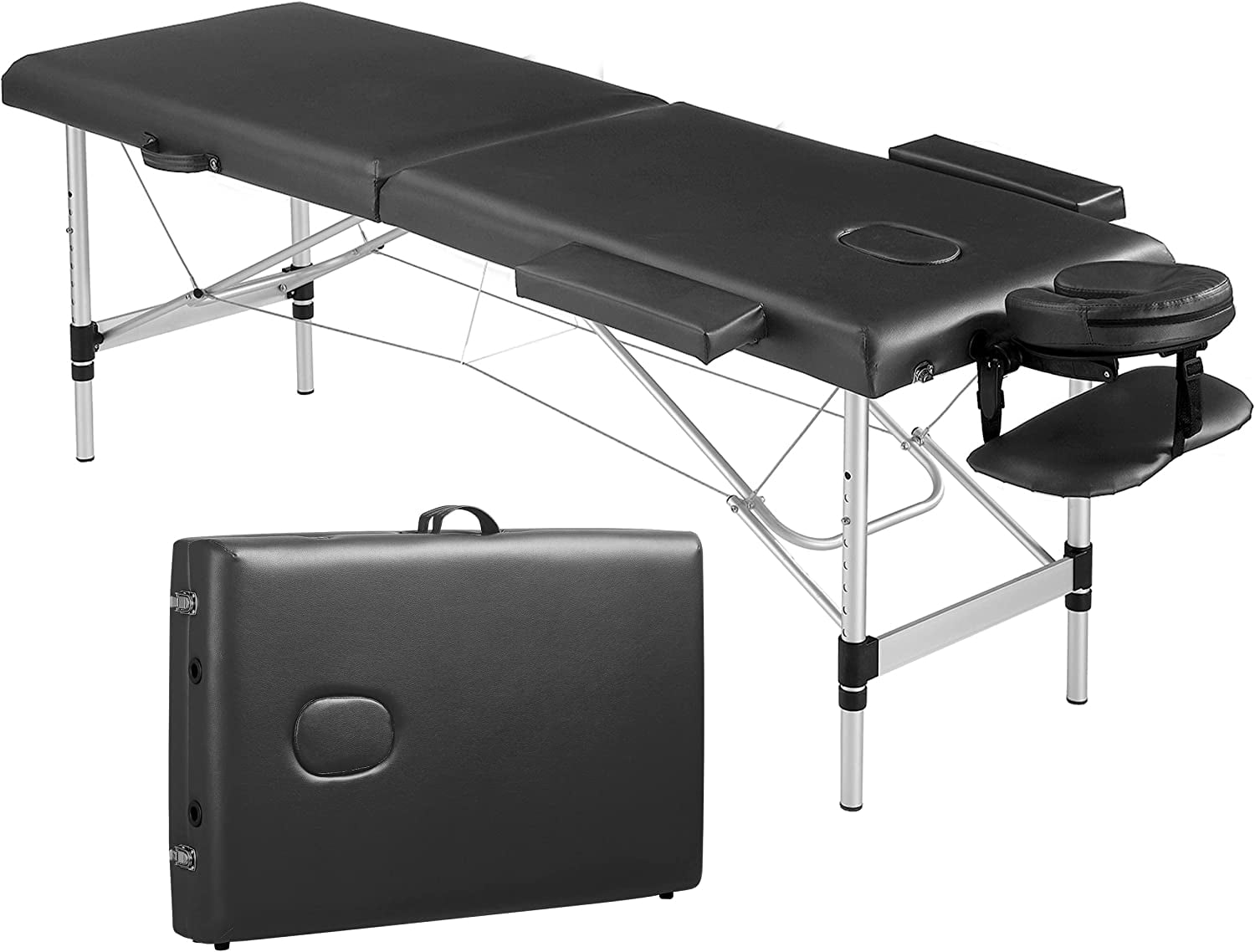 Portable Massage Table Lash Bed Folding Massage Bed, Height Adjustable ...