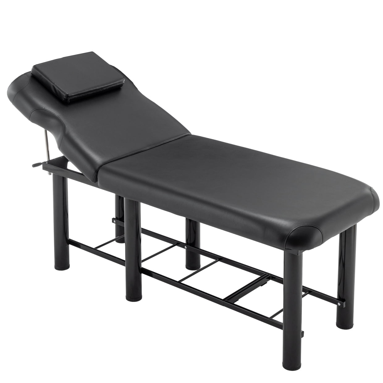 Portable Massage Table with Storage Shelf, 27.5" Wide PU Leather ...