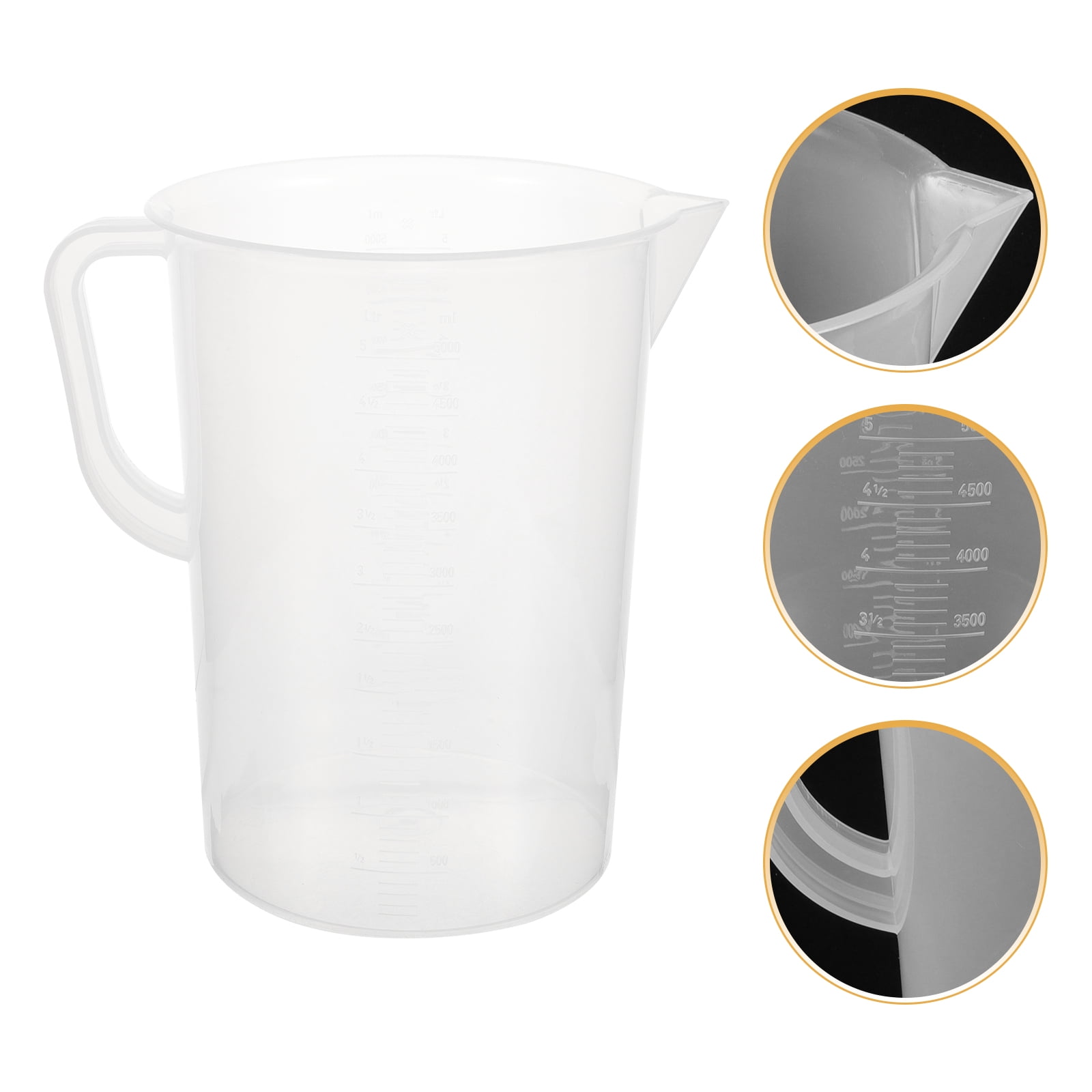 Portable Measuring Cup Plastic Measuring Cup Large Capacity Graduated ...