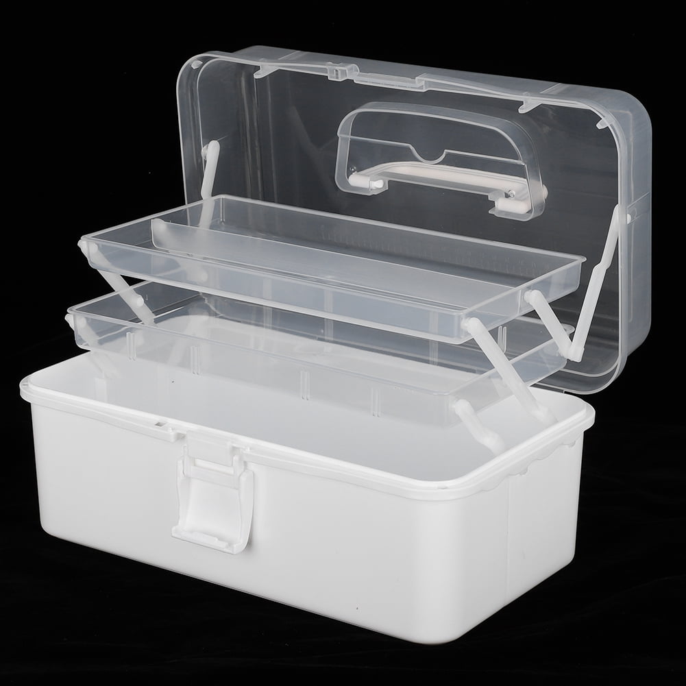Portable Medicine Box with Handle,Transparent First Aid Box, Multi ...