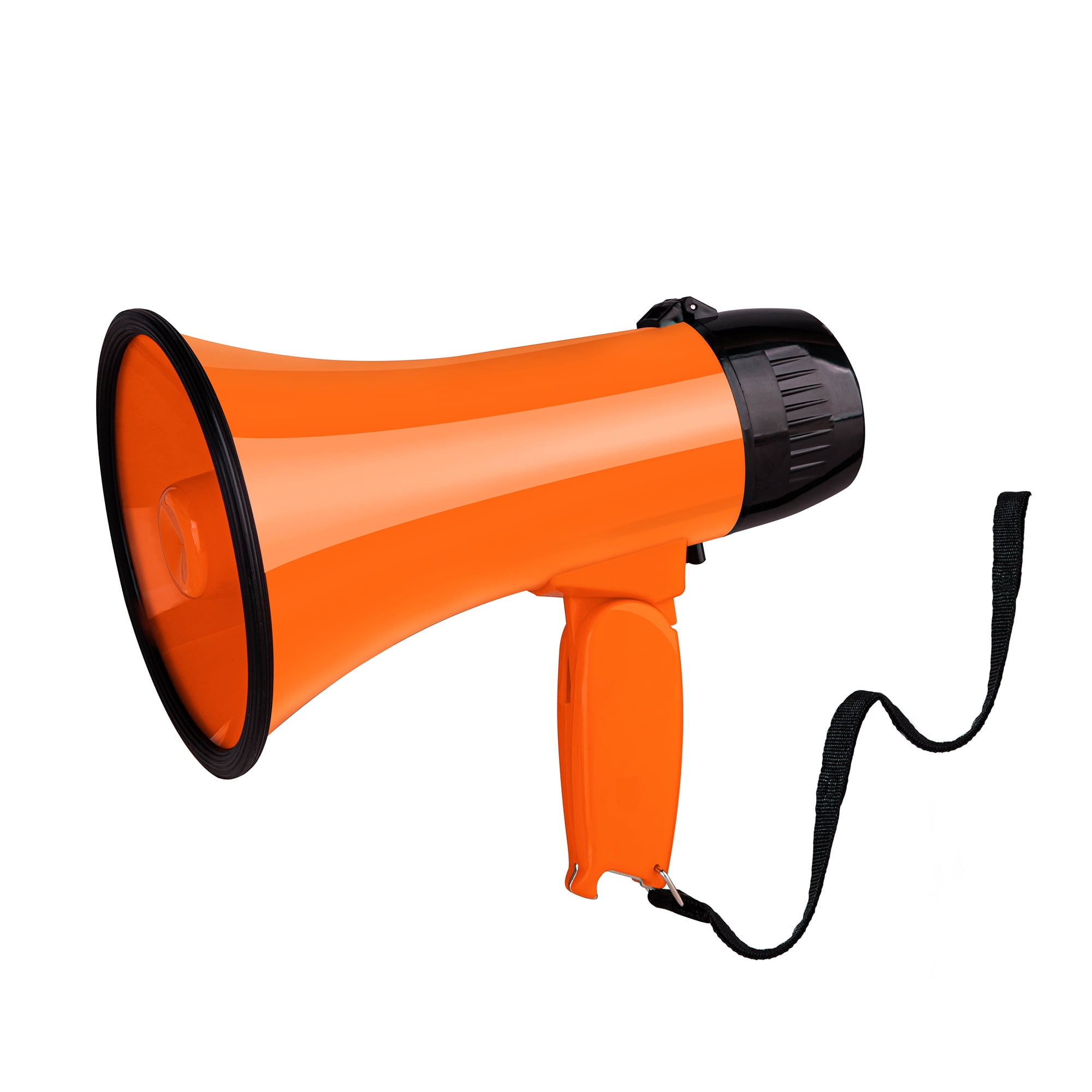 Portable Megaphone Bullhorn 20 Watt Power Megaphone Speaker-Orange ...