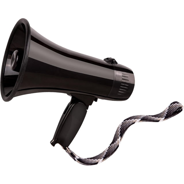 Portable Megaphone Bullhorn 20 Watt Power Megaphone Speaker Voice and ...