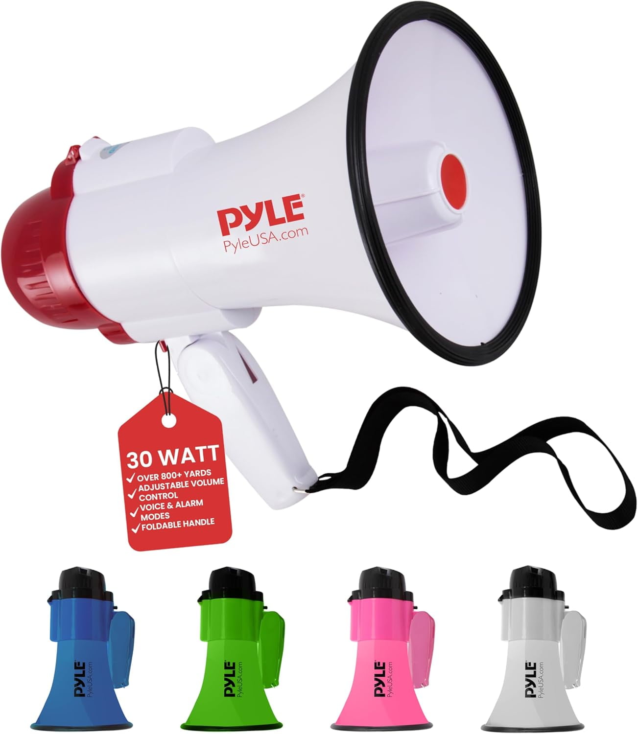 Portable Megaphone Speaker Siren Bullhorn - Compact and Battery ...